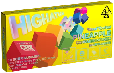 Highatus-THC Gummy-Sour Pineapple